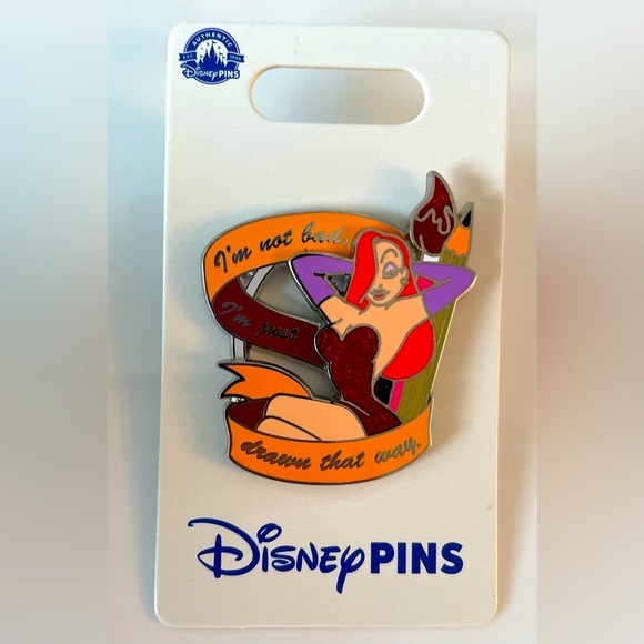 Disney | Accessories | Disney Jessica Rabbit Pin New Im Not Bad Im Just ...